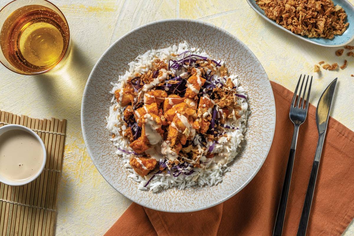 Sticky Chicken & Garlic Rice Recipe | HelloFresh