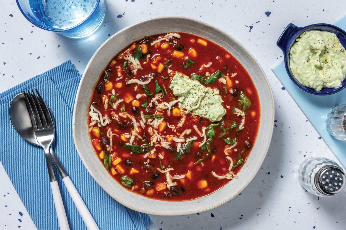 One-Pot Chipotle Black Bean Chilli Recipe | HelloFresh