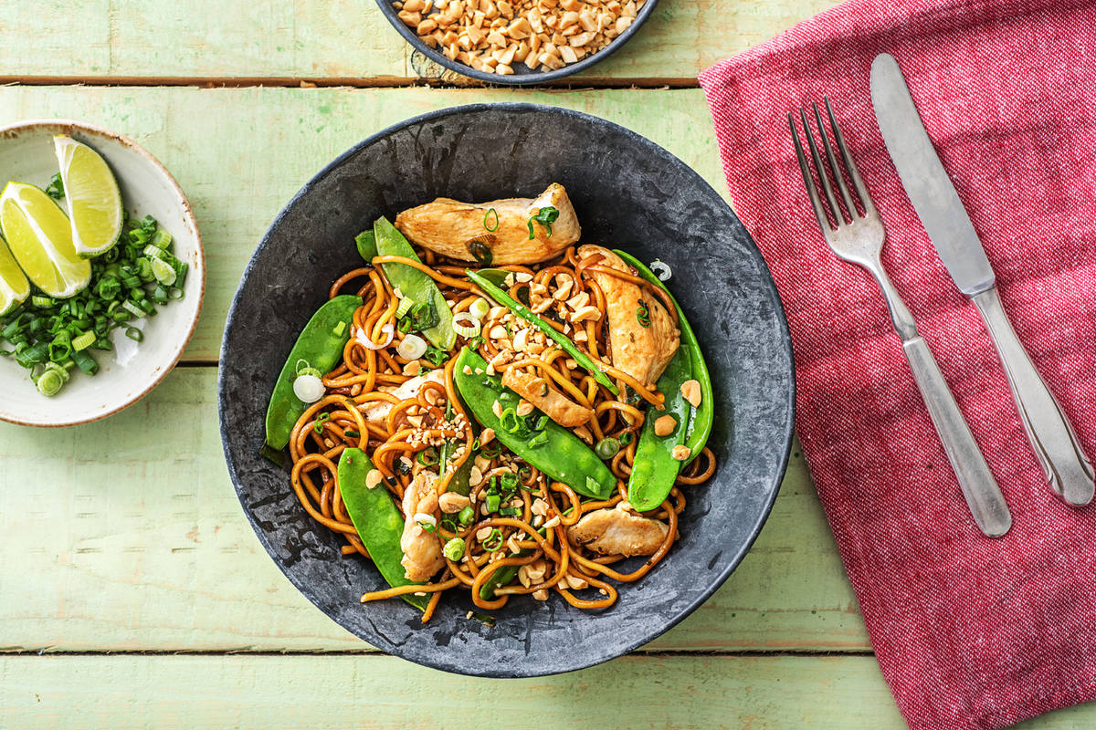 WEEK 28 SUGAR SNAPS Speedy Chicken Noodles Recipe | HelloFresh