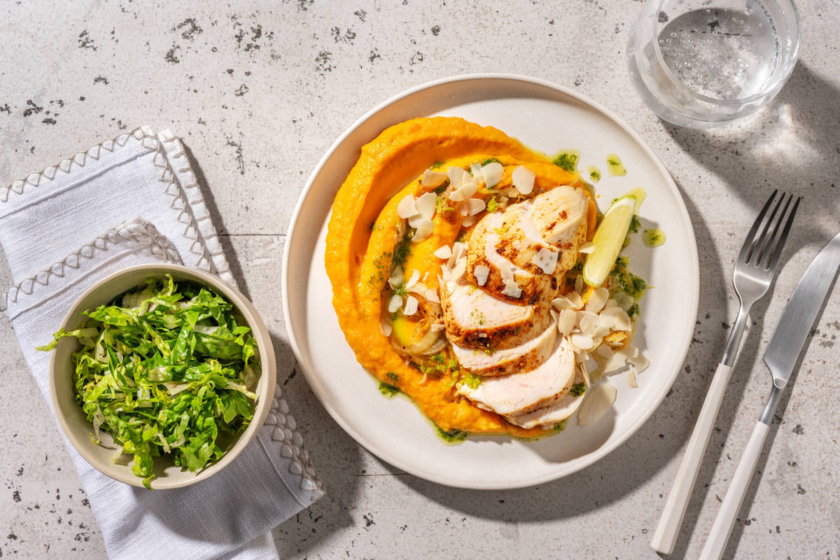 Poulet Label Rouge aux épices & purée potimarron Recette | HelloFresh