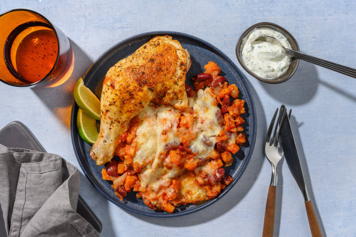 Poulet Label rouge rôti & cheddar à la mexicaine Recette | HelloFresh