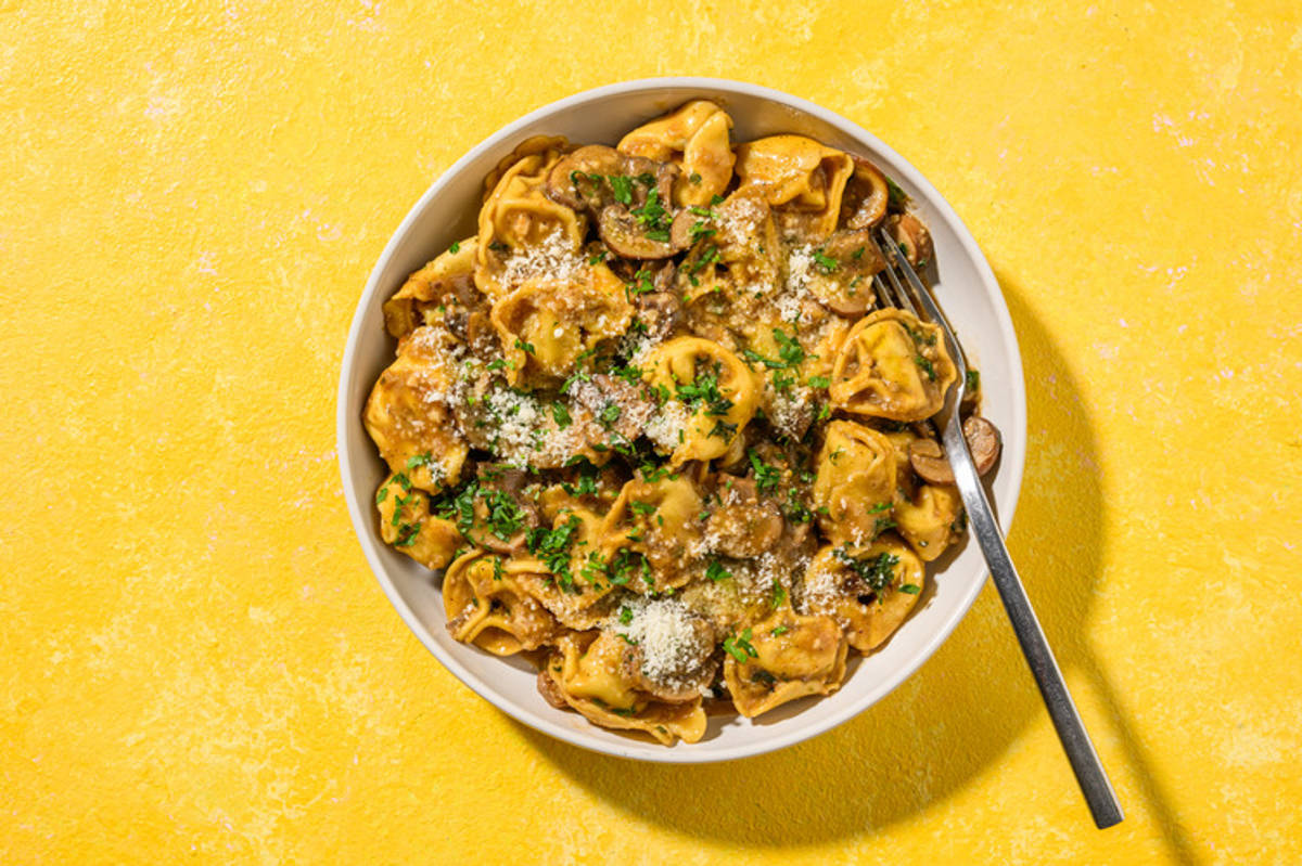 Easy Tortelloni aux champis & huile saveur truffe Recette | HelloFresh
