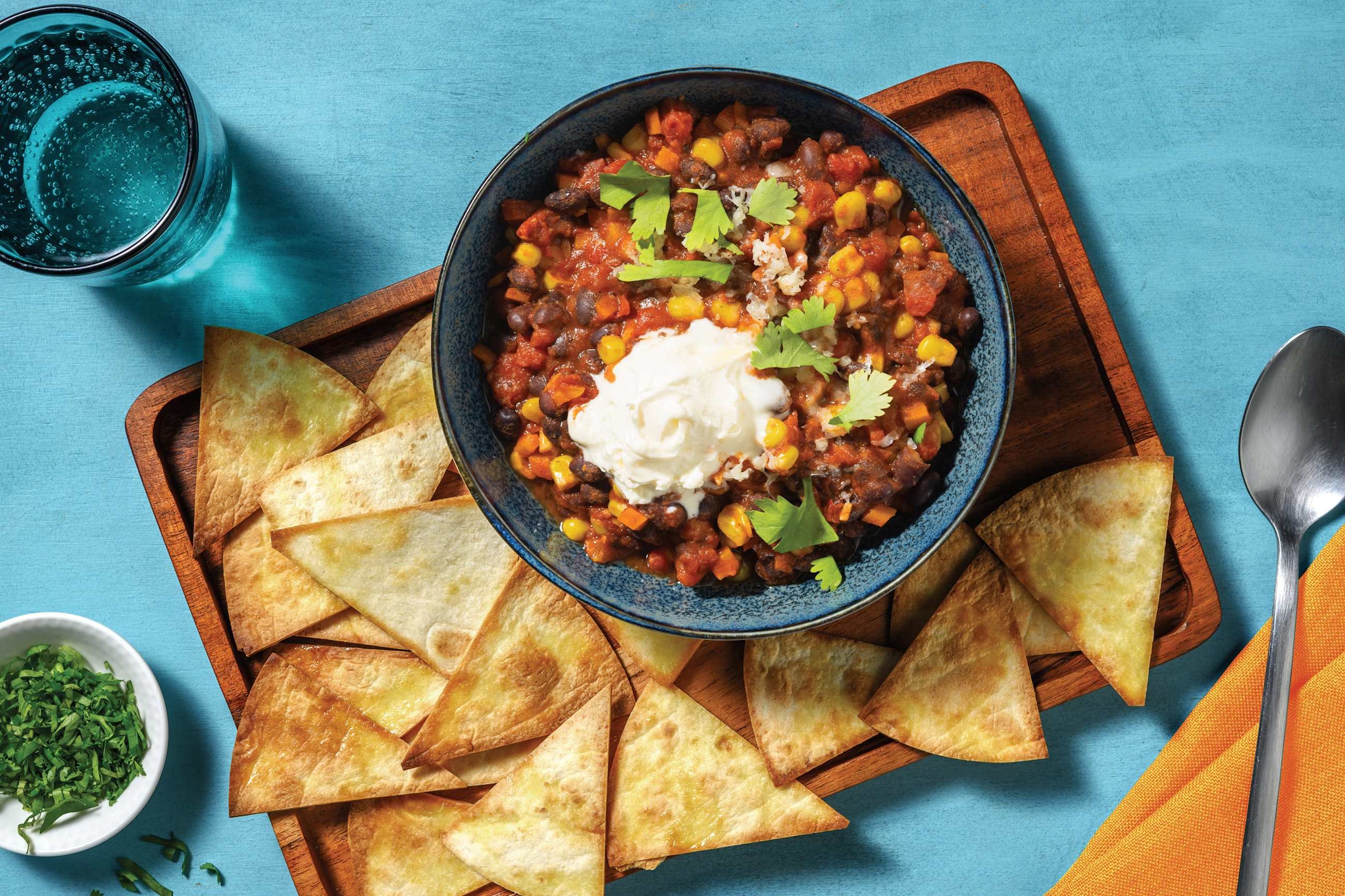 Haunting Plant-Based Mince & Bean Chilli Recipe | HelloFresh