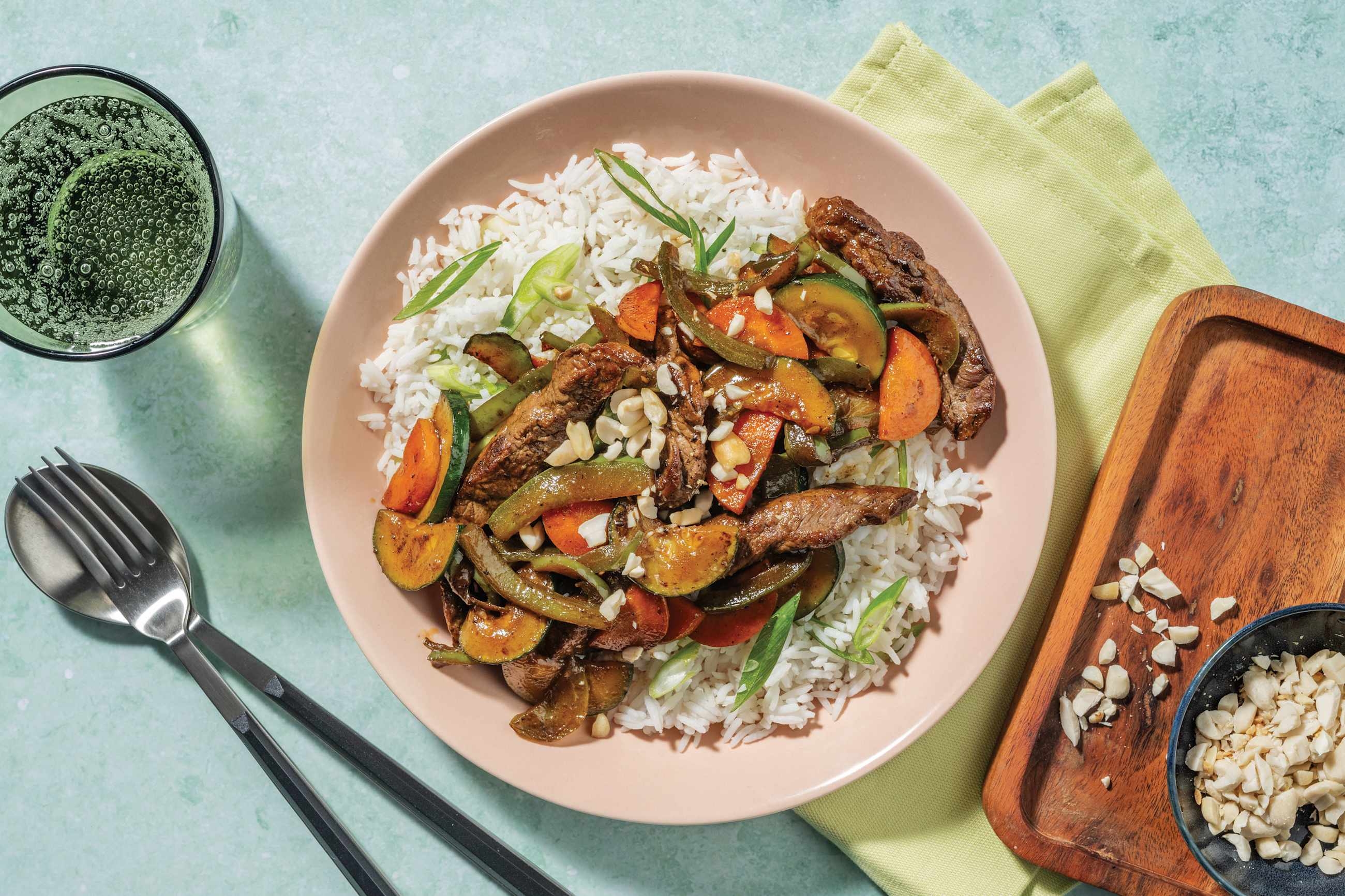 Thai Seven Spiced Beef Rump Stir-Fry Recipe | HelloFresh