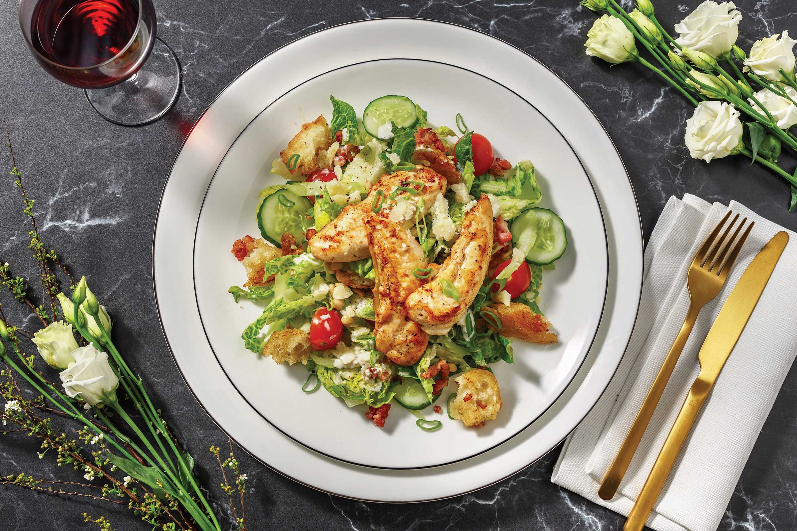 Loaded Chicken Caesar Salad Recipe | HelloFresh