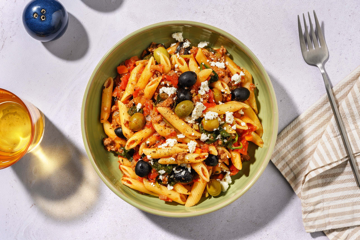 mediterranean pasta hellofresh