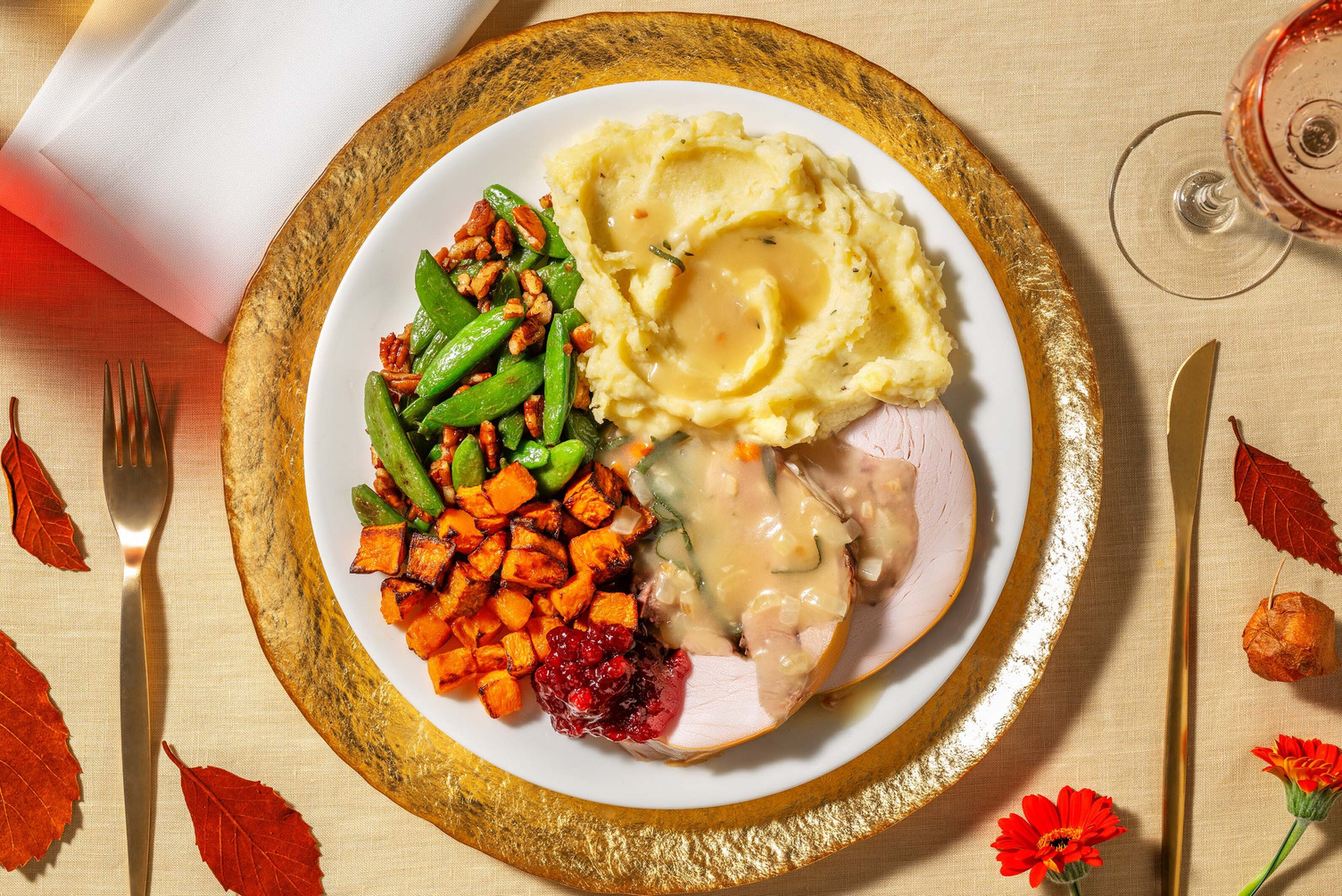 turkey dinner plates