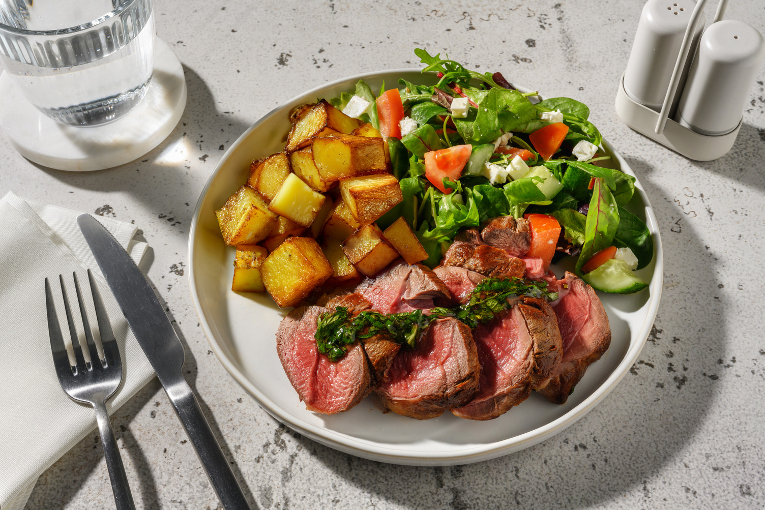 Rustic Beef Rump & Mint Sauce Recipe | HelloFresh