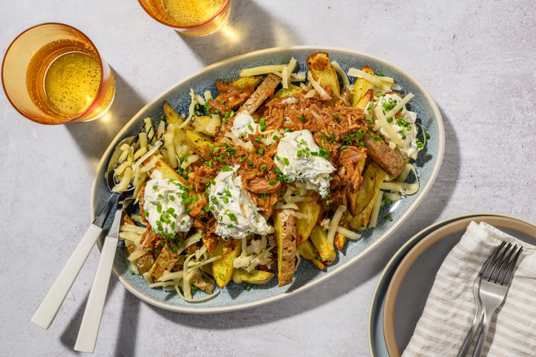 pulled pork with chips