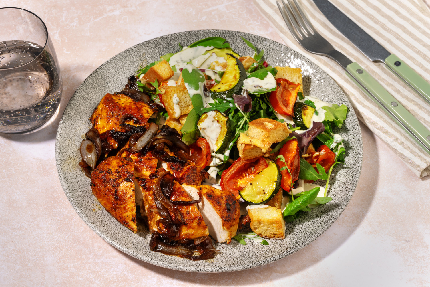 Aussie Haloumi & Cheesy Crouton Salad Recipe | HelloFresh