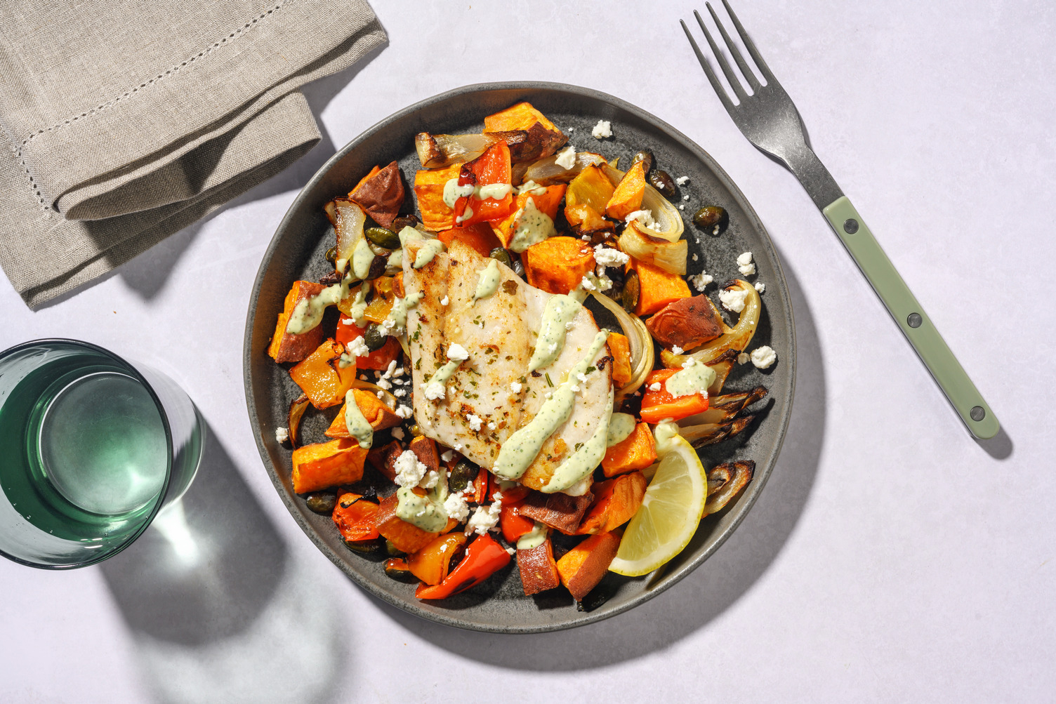 Double Pan-Fried Garlic & Herb Barramundi Recipe | HelloFresh