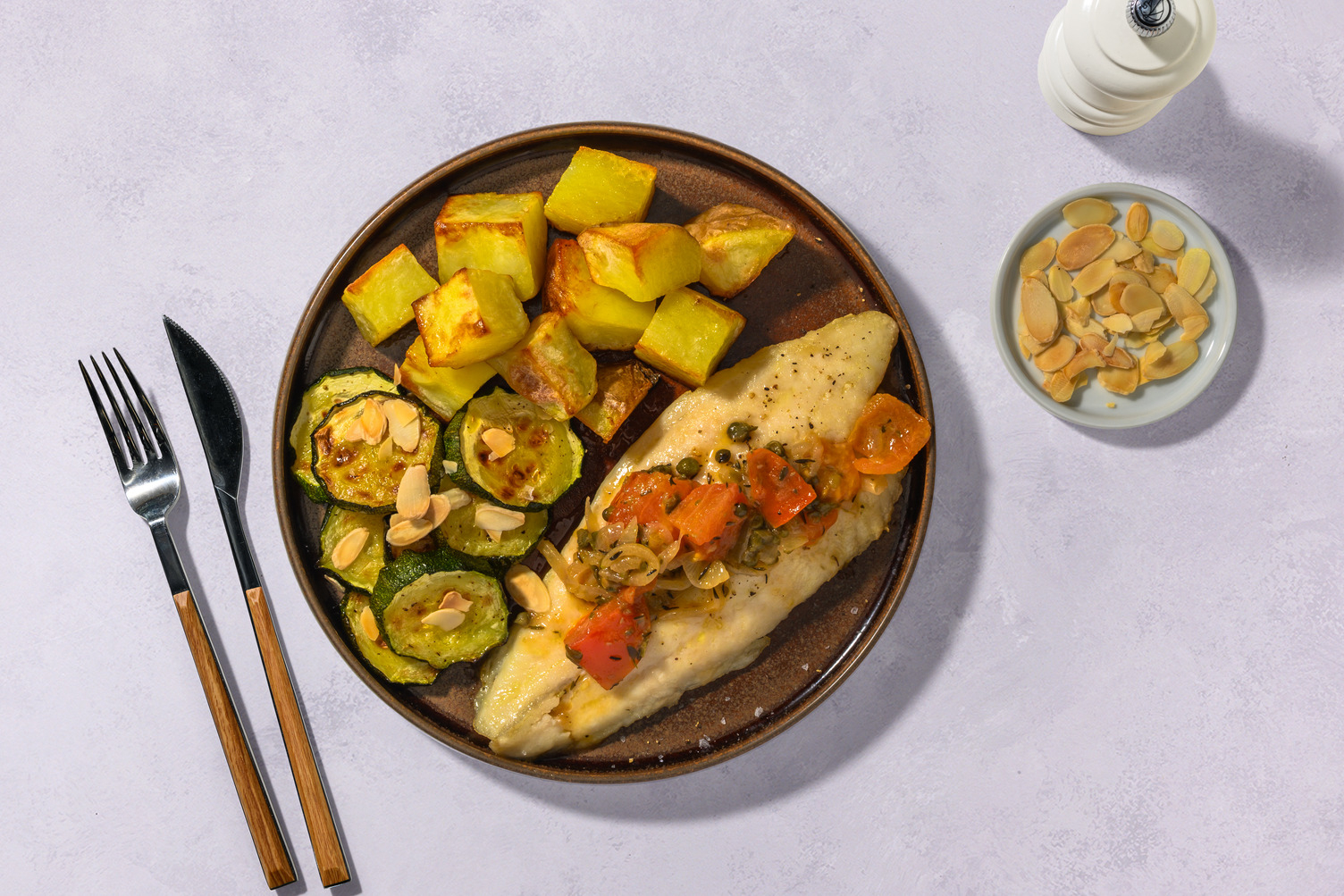 Salmon and Provençale Style Tomato Caper Sauce Recipe | HelloFresh