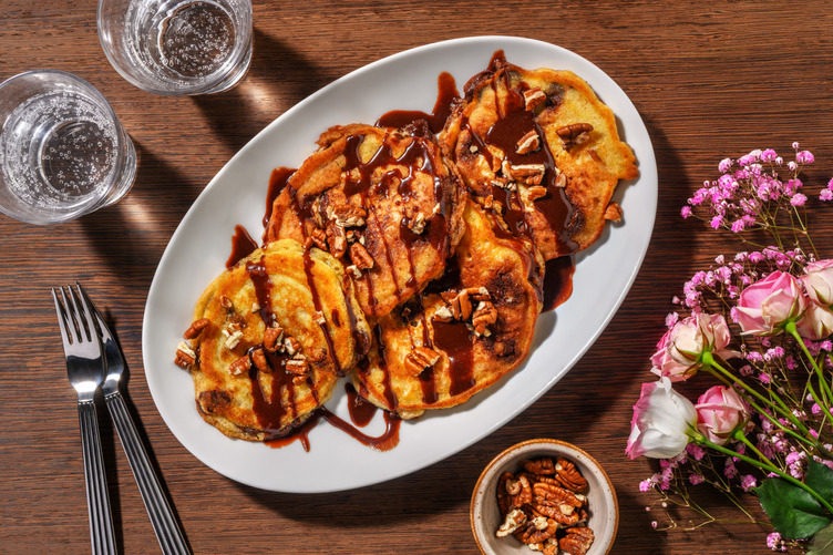 Déclaration sucrée : pancakes banane & chocolat Recette | HelloFresh