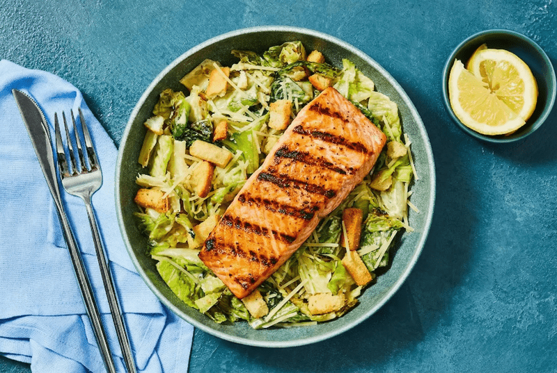 grilled salmon caesar