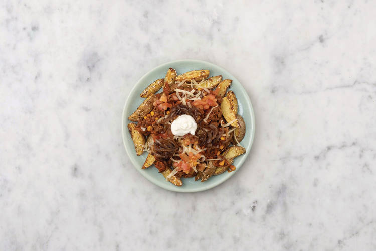 Cheeseburger-Style Beef Loaded Wedges Recipe | HelloFresh