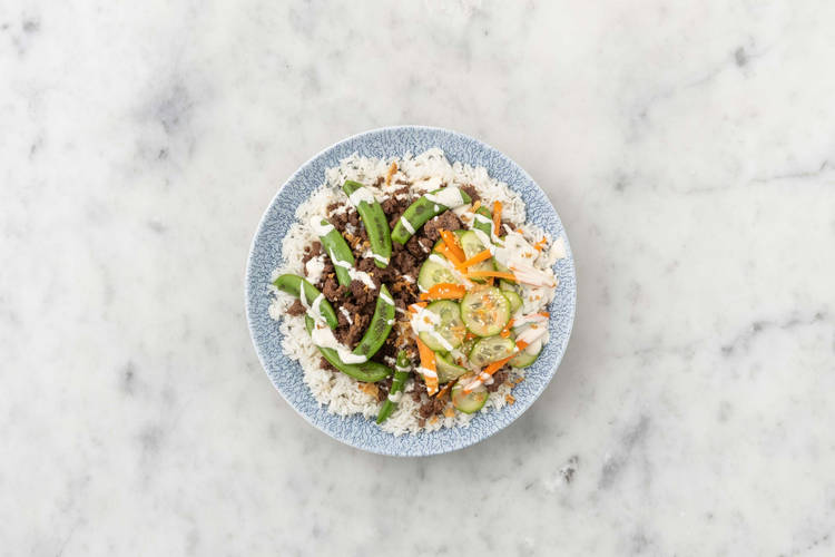 Sticky Ginger Beef and Rice Bowls Recipe | HelloFresh