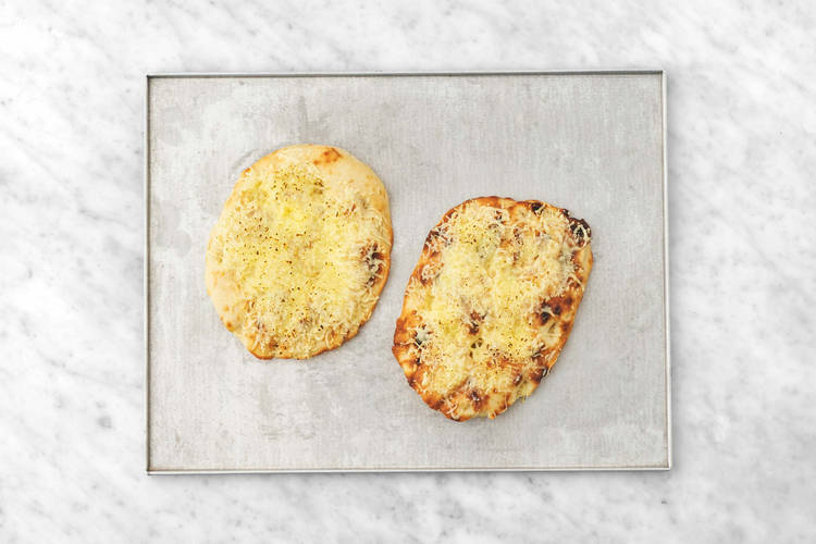 Easy Cheddar & Garlic Naans Recipe | HelloFresh