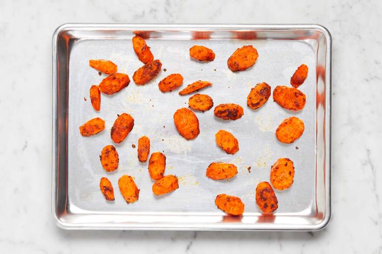 [SIDE VEG SWAP CARROTS TO BRUSSELS SPROUTS] Maple Dijon Half Chicken ...