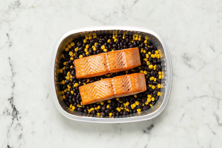 Prep & Bake Salmon with Bean-Corn Medley Recipe | HelloFresh