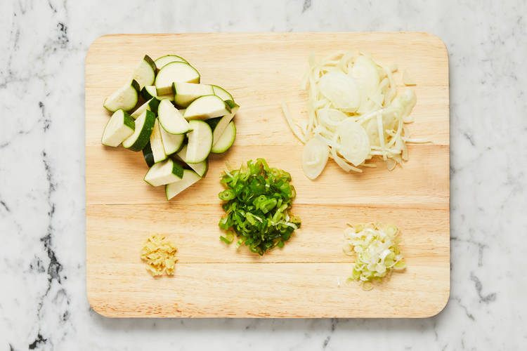 [SIDE VEG DOUBLE ZUCCHINI] Soy Glazed Steak with Stir-Fried Zucchini ...