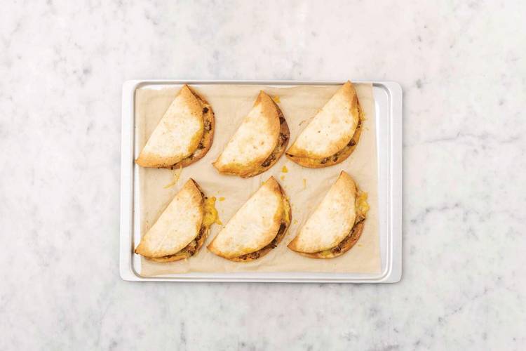 Baked Tex-Mex Beef & Corn Quesadillas Recipe | HelloFresh