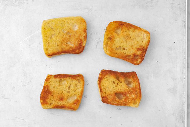 Burrata Topped Veggie Burger and Garlic Bread Buns Recipe | HelloFresh